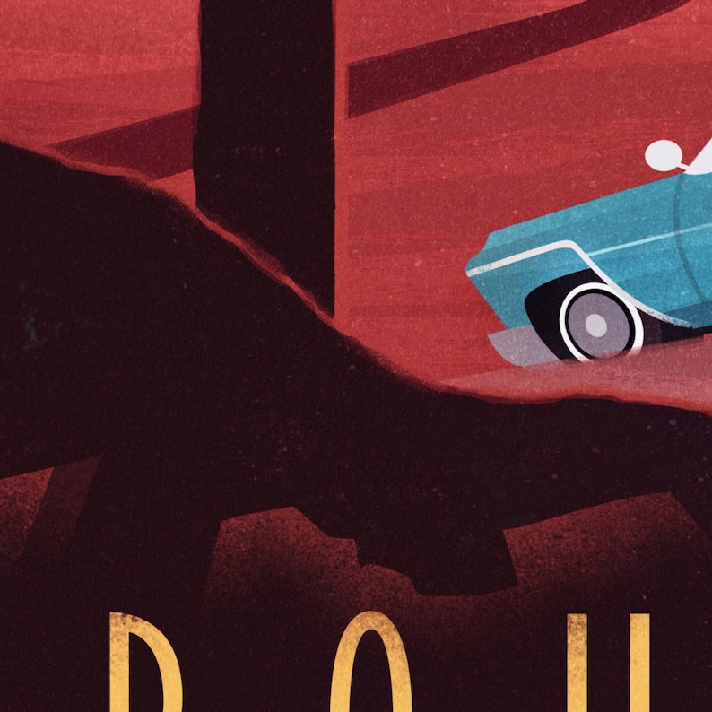 Retro Poster - Vintage Wall Art - Retro Decor - Route 66 - Vintage ...