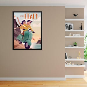 Vintage Travel Poster, Italy Print, Retro Travel Poster, Travel Print ...