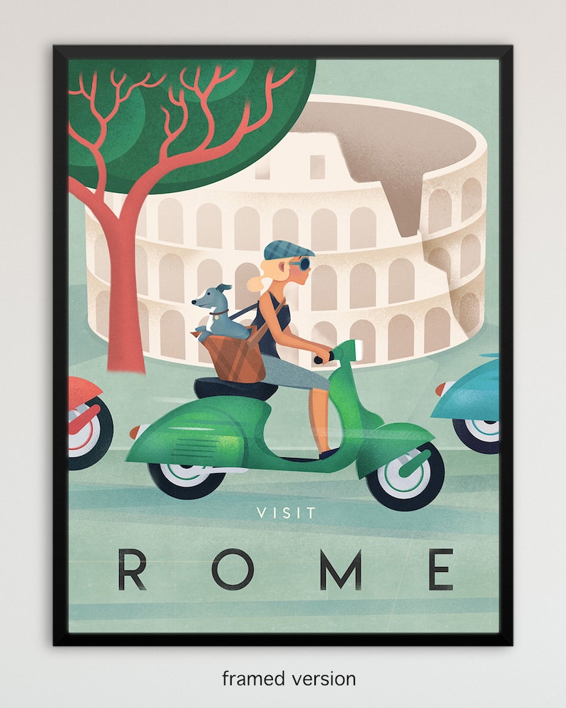 Vintage Travel Poster Italy Travel Art Italy Poster Retro - Etsy Australia