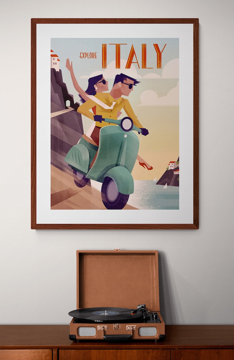 Vintage Travel Poster Italy Abruzzo Italy Vintage Wall - Etsy