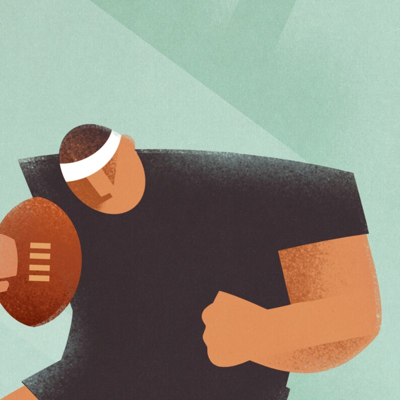 Rugby - Vintage Poster - Sports - Instant Download - Printable - Retro ...