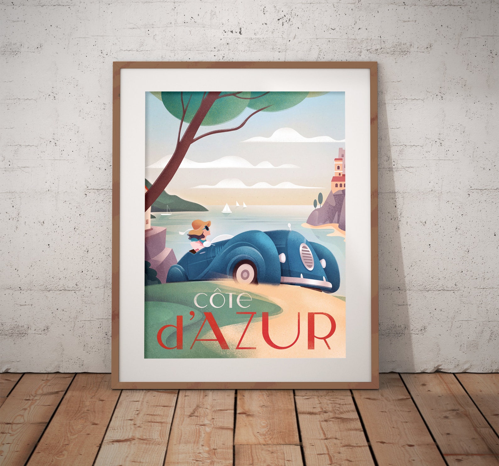 Travel Print Vintage France Vintage Poster Vintage Wall - Etsy