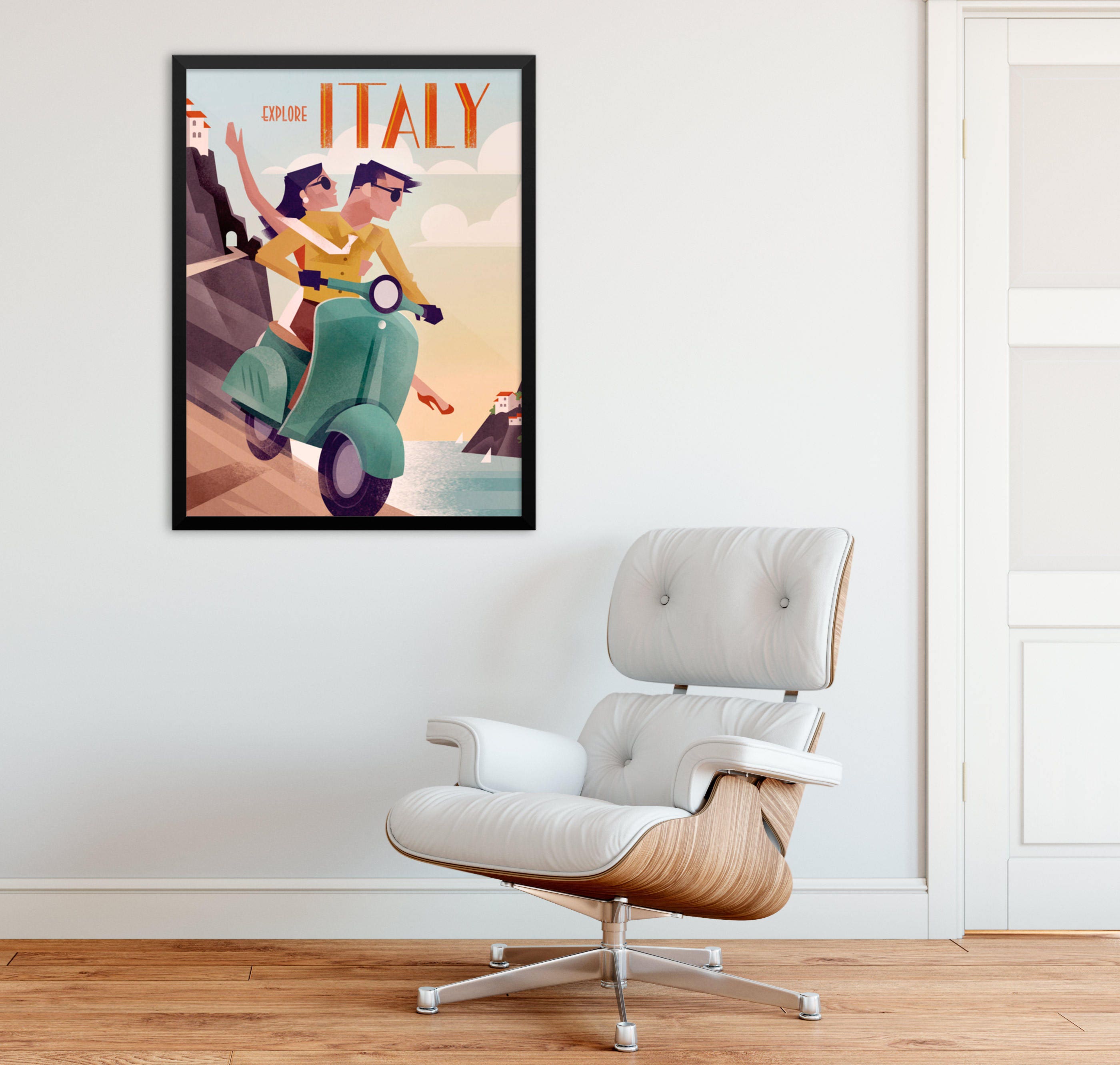 Vintage Travel Poster, Italy Print, Retro Travel Poster, Travel Print ...