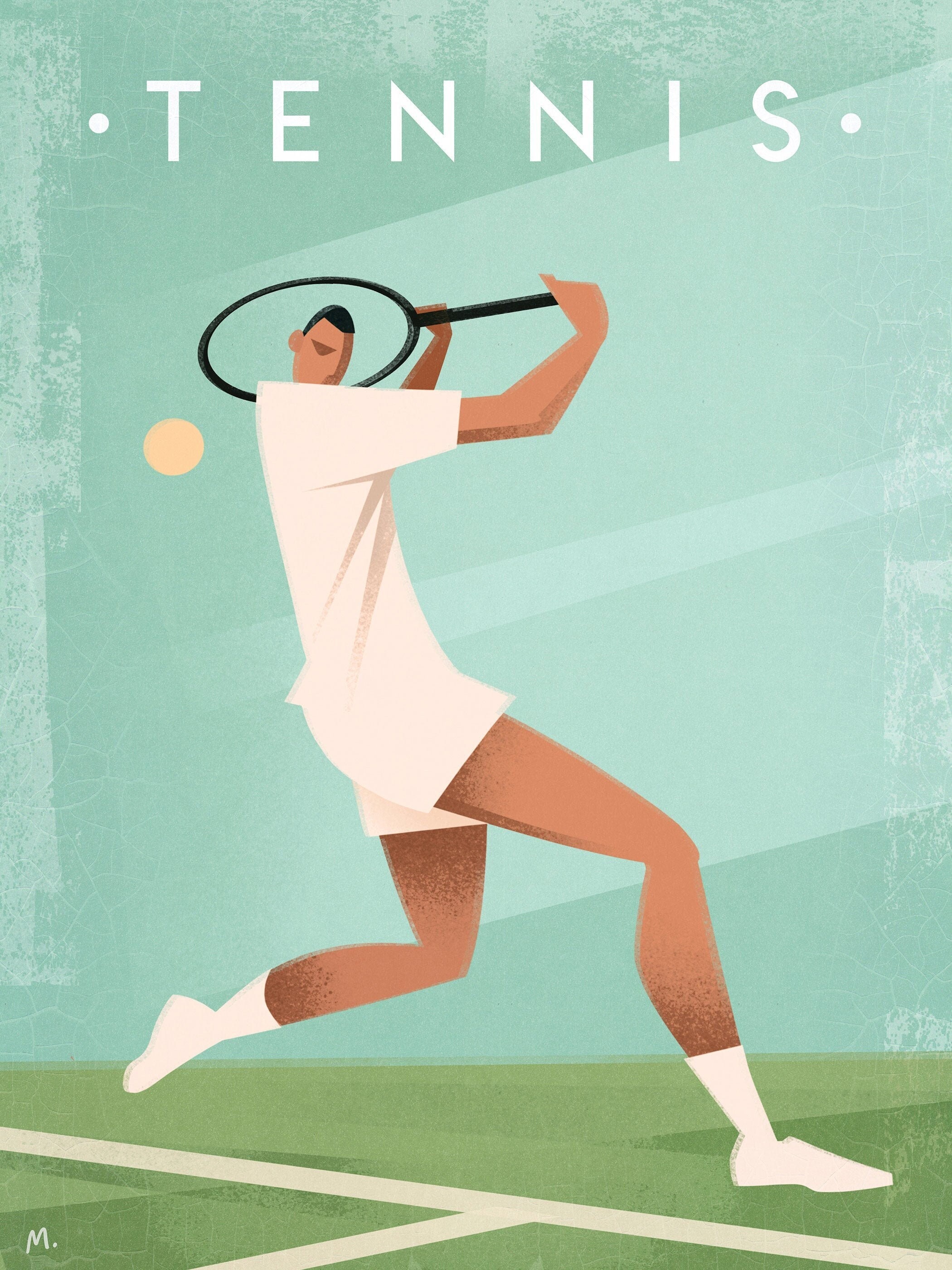 Tennis Art Wall, Tennis, Sports Print, Tennis Poster, Tennis Print ...