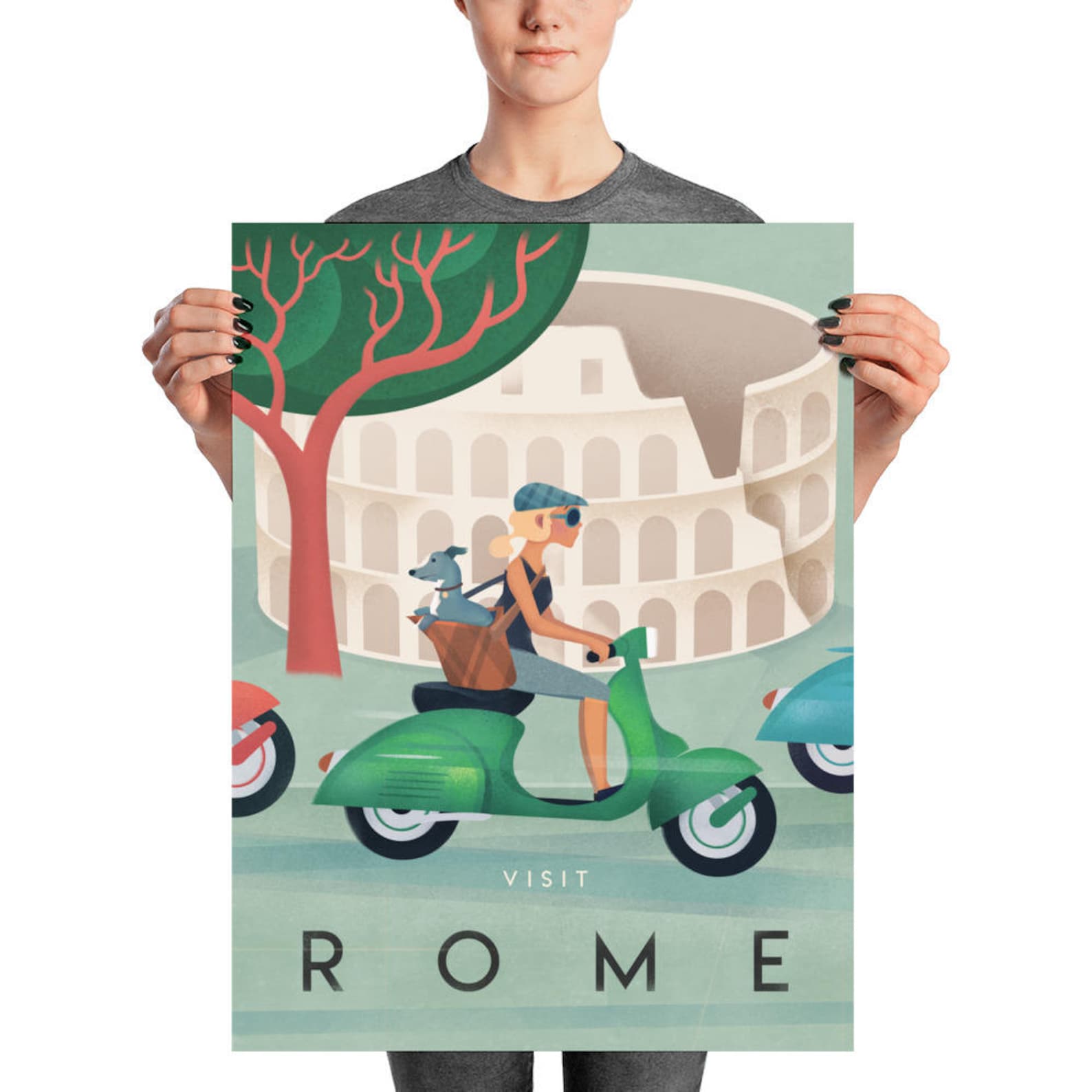 Vintage Travel Poster, Italy Travel Art, Italy Poster, Retro Poster ...