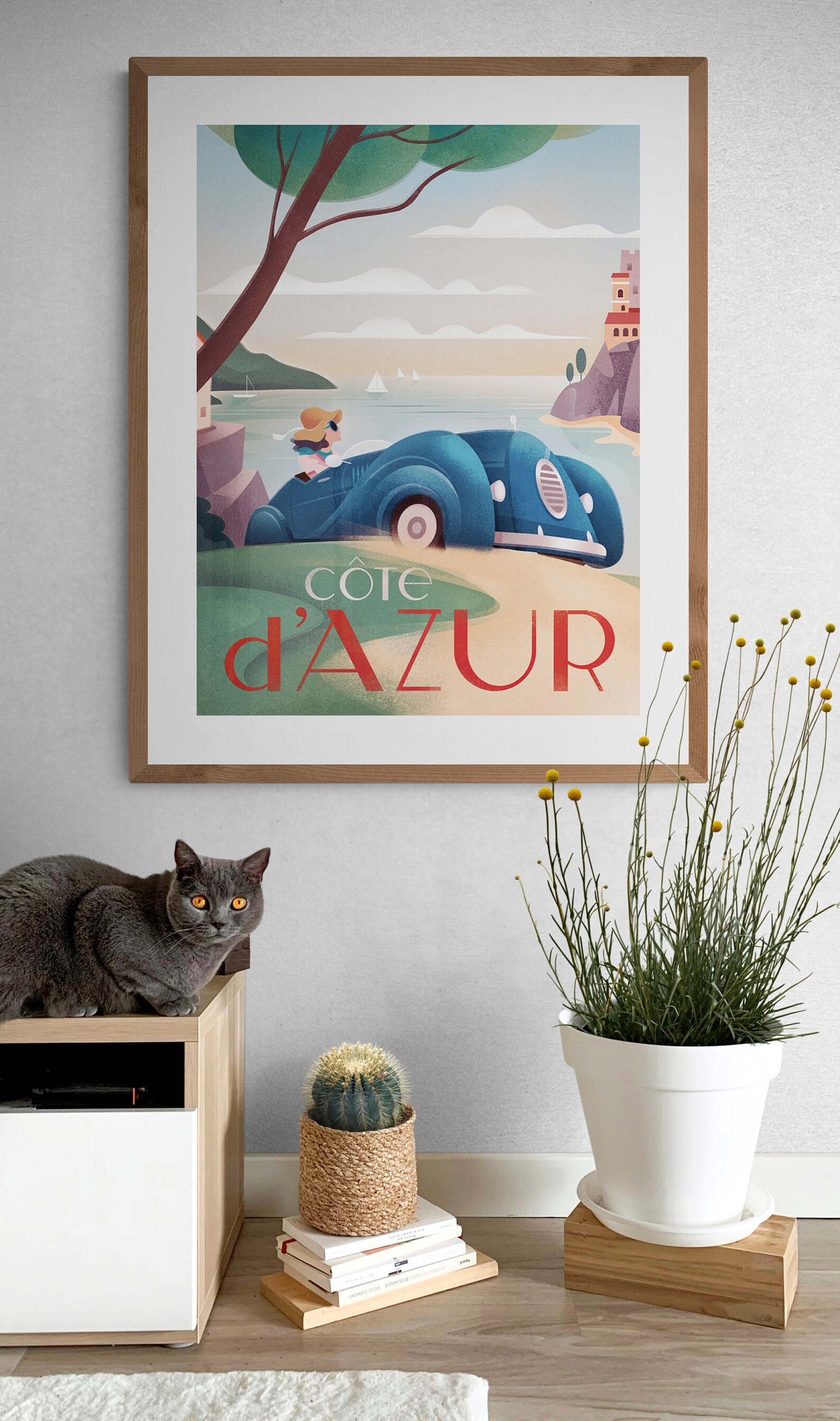Vintage Travel Poster, France, Retro Poster, Travel Poster, Art Deco ...