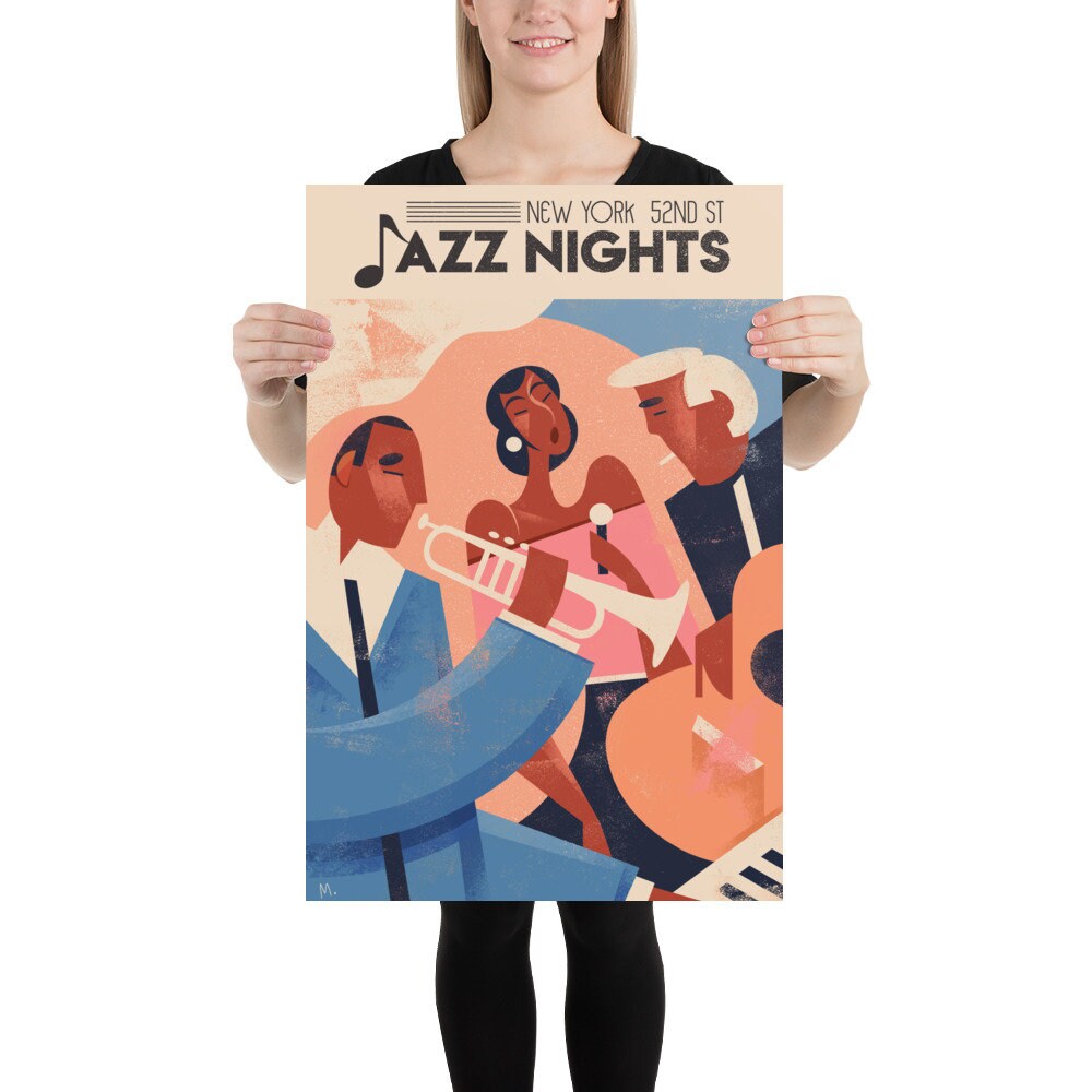 Jazz Poster, Jazz Art Print, Jazz Lover Gift, Jazz Artwork, Jazz Wall ...