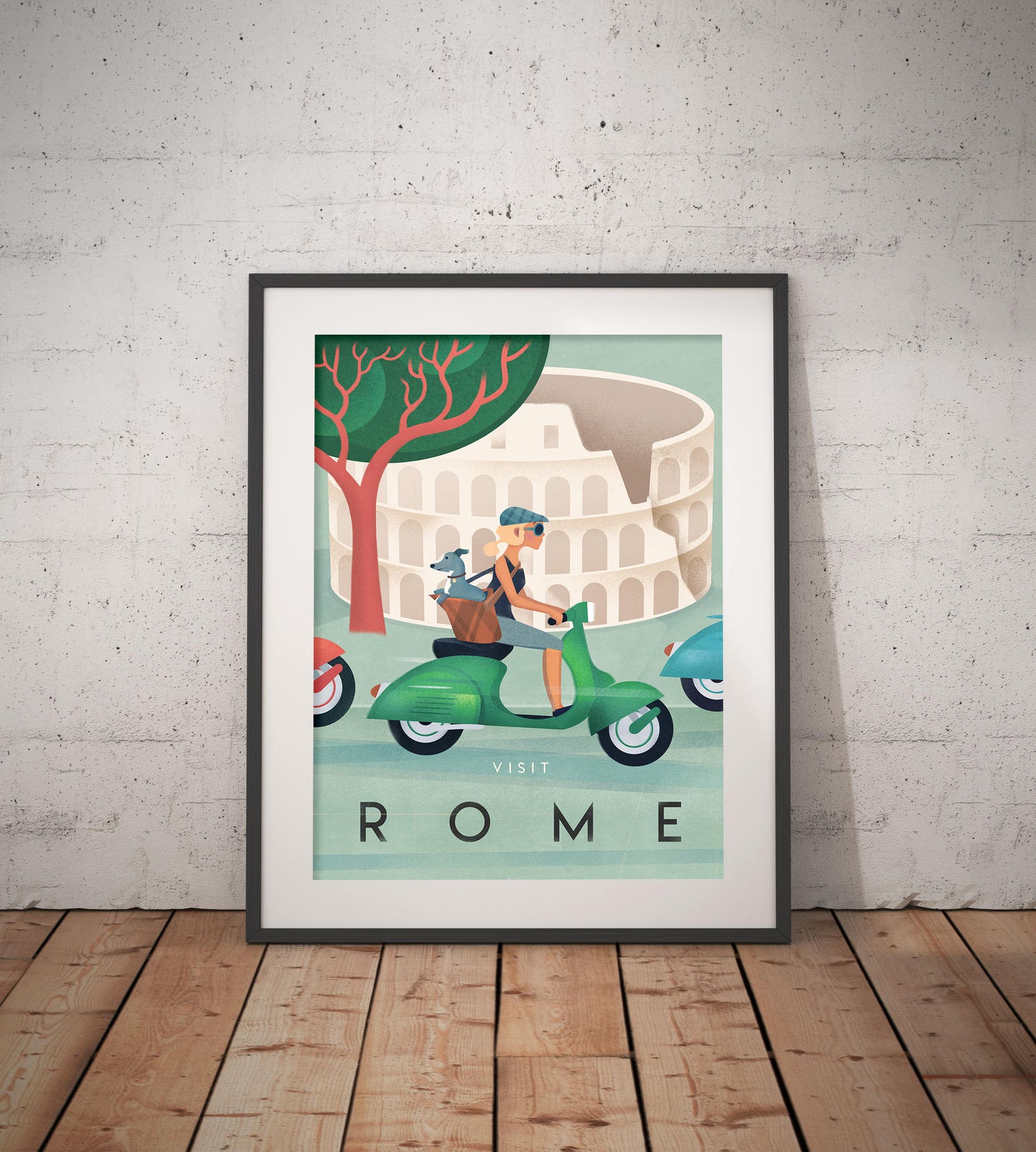 Vintage Travel Poster, Italy Travel Art, Italy Poster, Retro Poster ...
