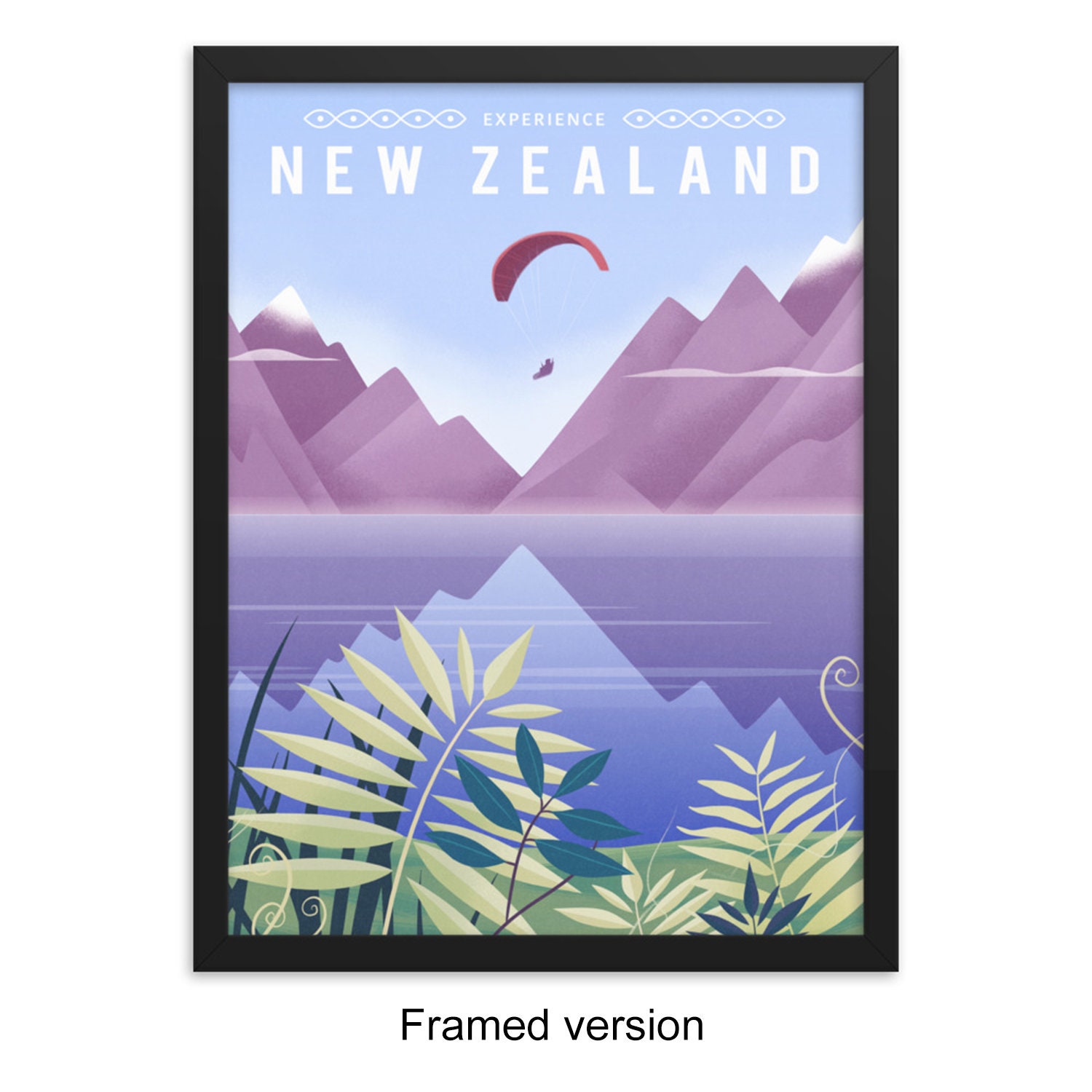 New Zealand Poster Wall Art Print New Zealand Travel - Etsy