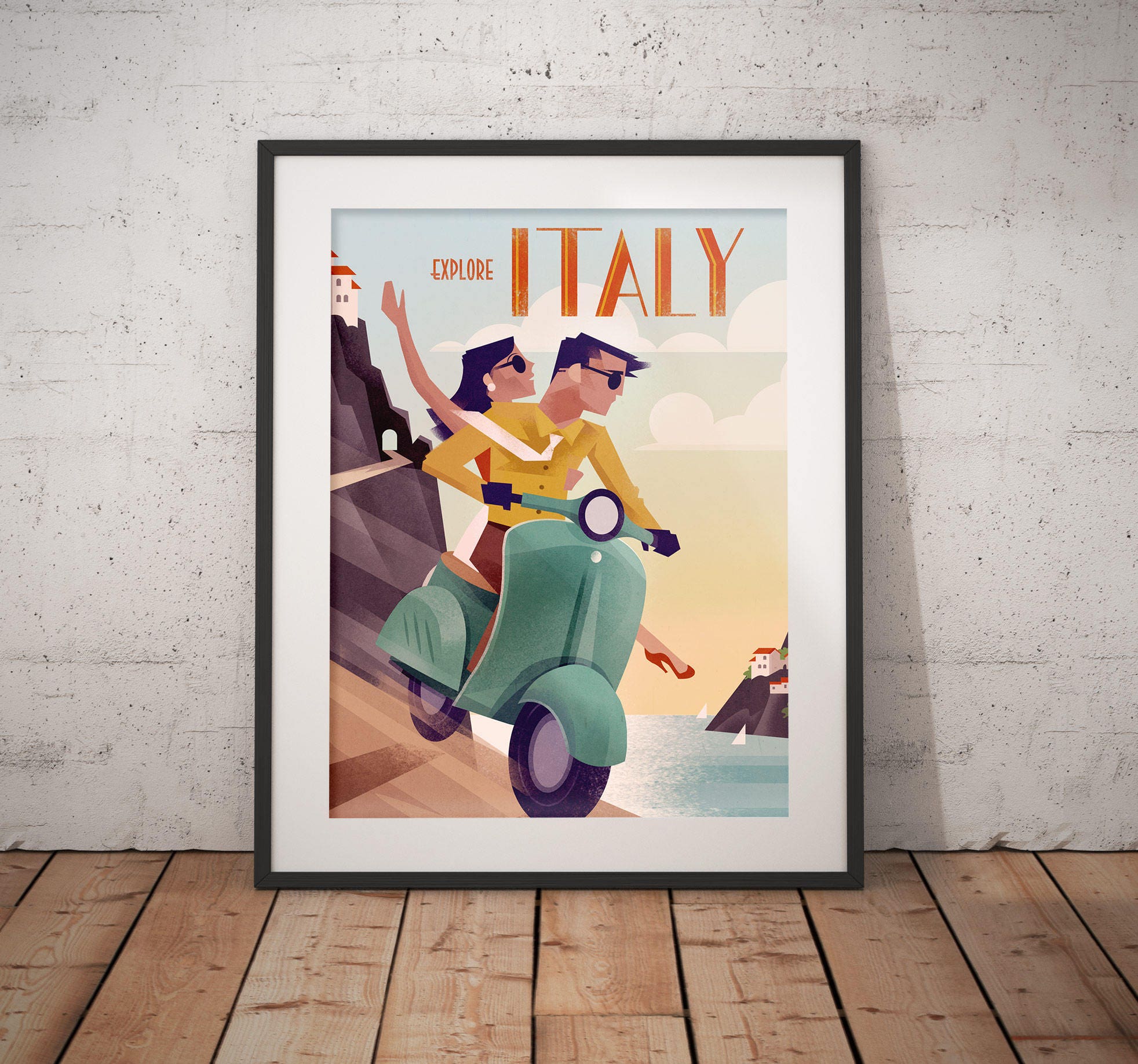 Vintage Travel Poster Italy Abruzzo Italy Vintage Wall - Etsy