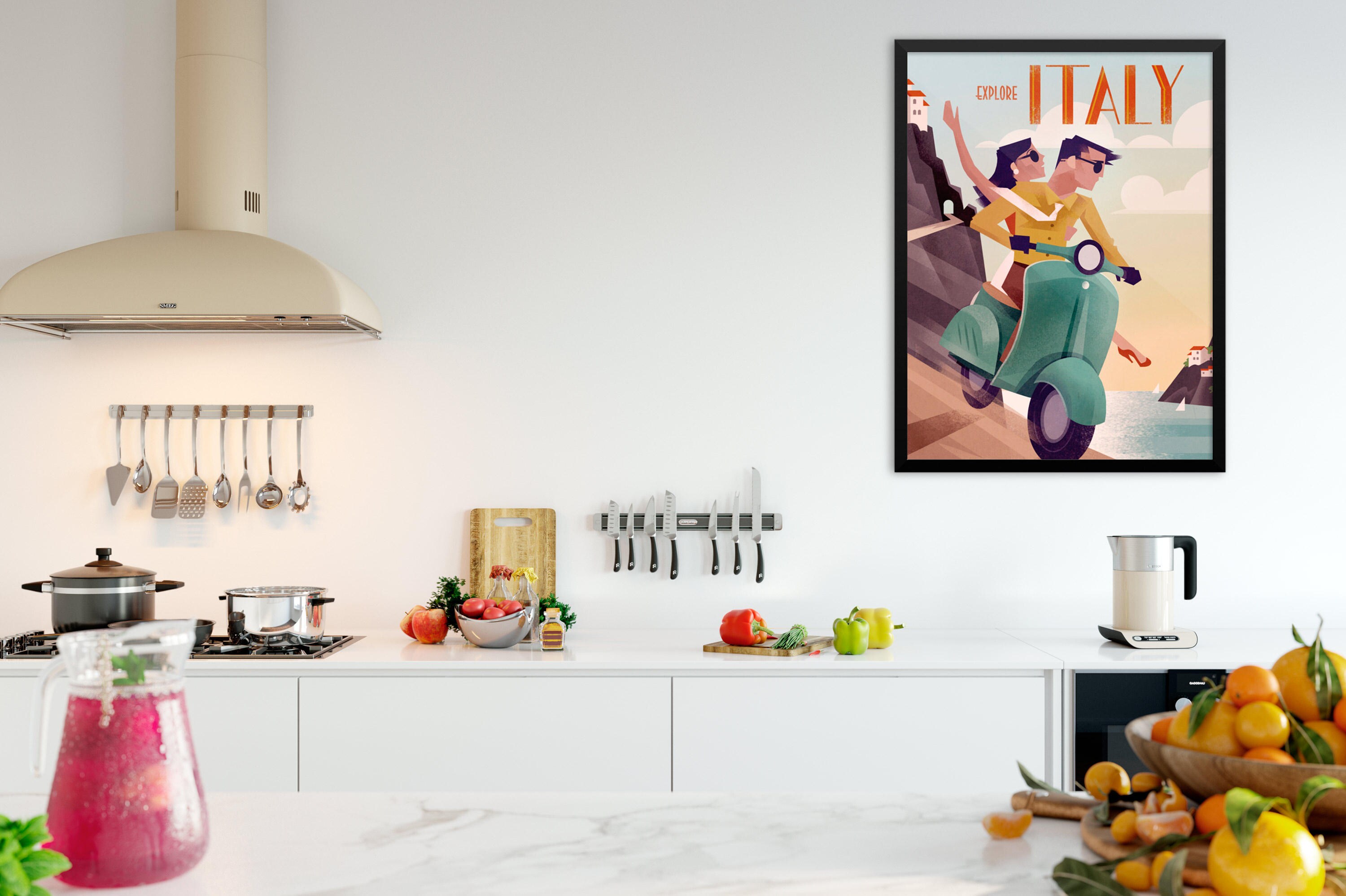 Vintage Travel Poster, Italy Print, Retro Travel Poster, Travel Print ...