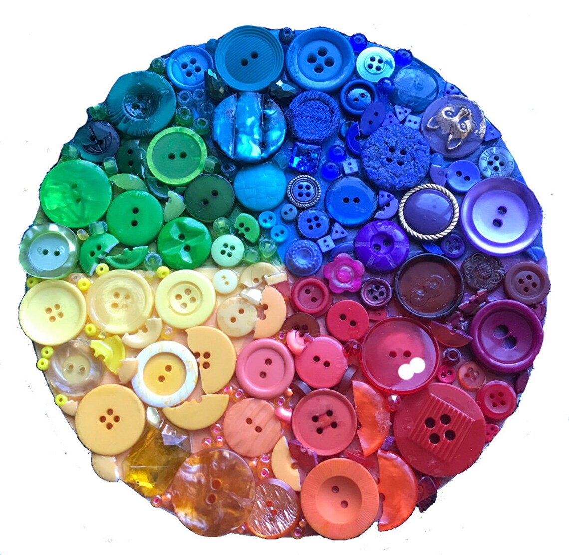 Bright Embellished Color Wheel - Etsy