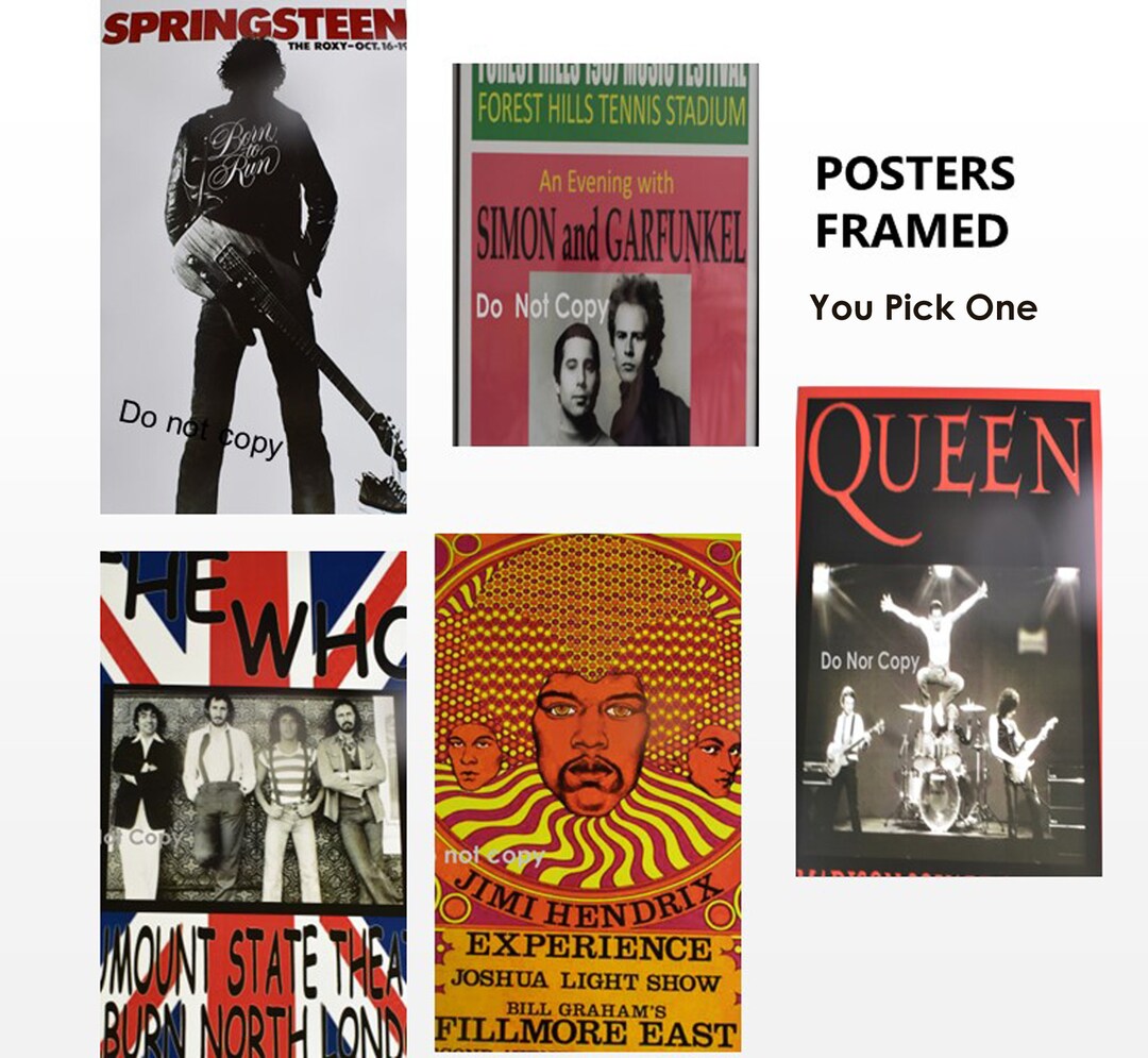 Rock Musicthe Who Replica Poster Framed 11 X 17 Inches, Vintage ...