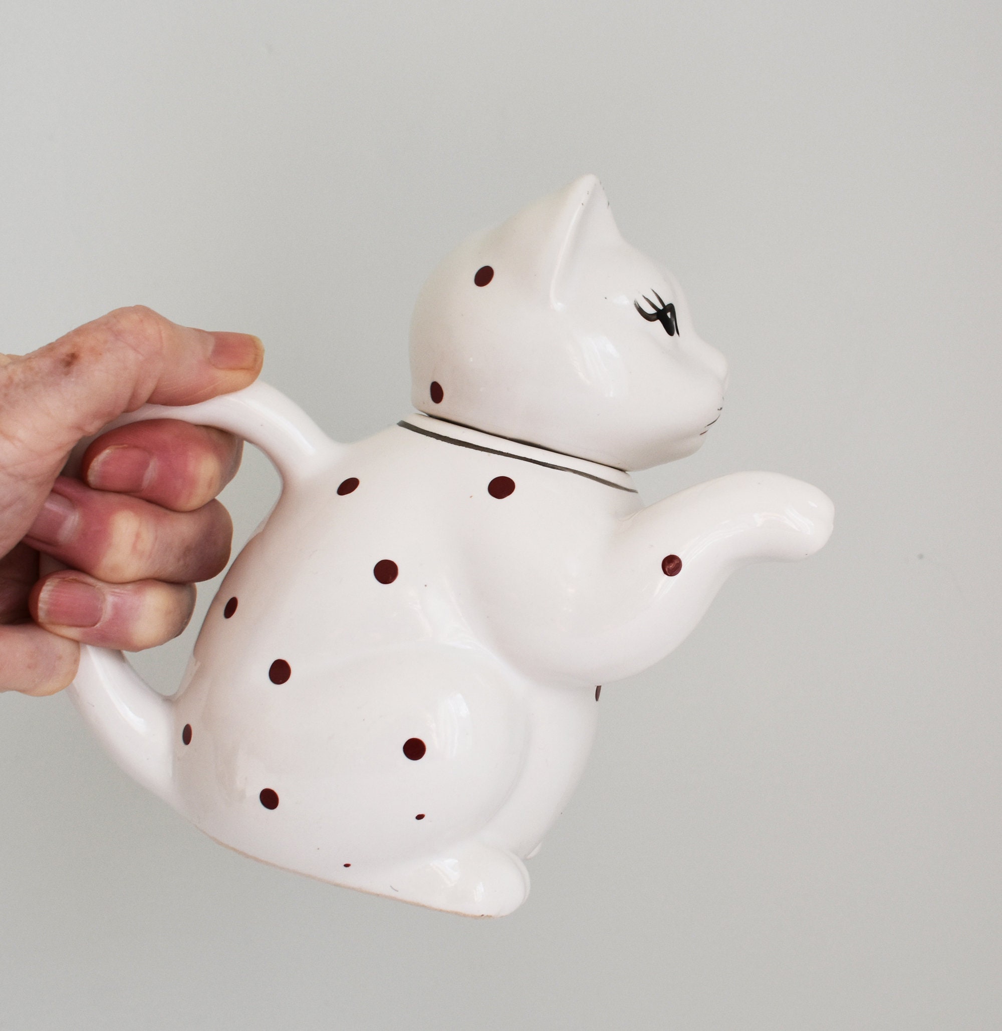 Cat Teapot Tea for One Decorative Tea Pot Cat Lovers - Etsy