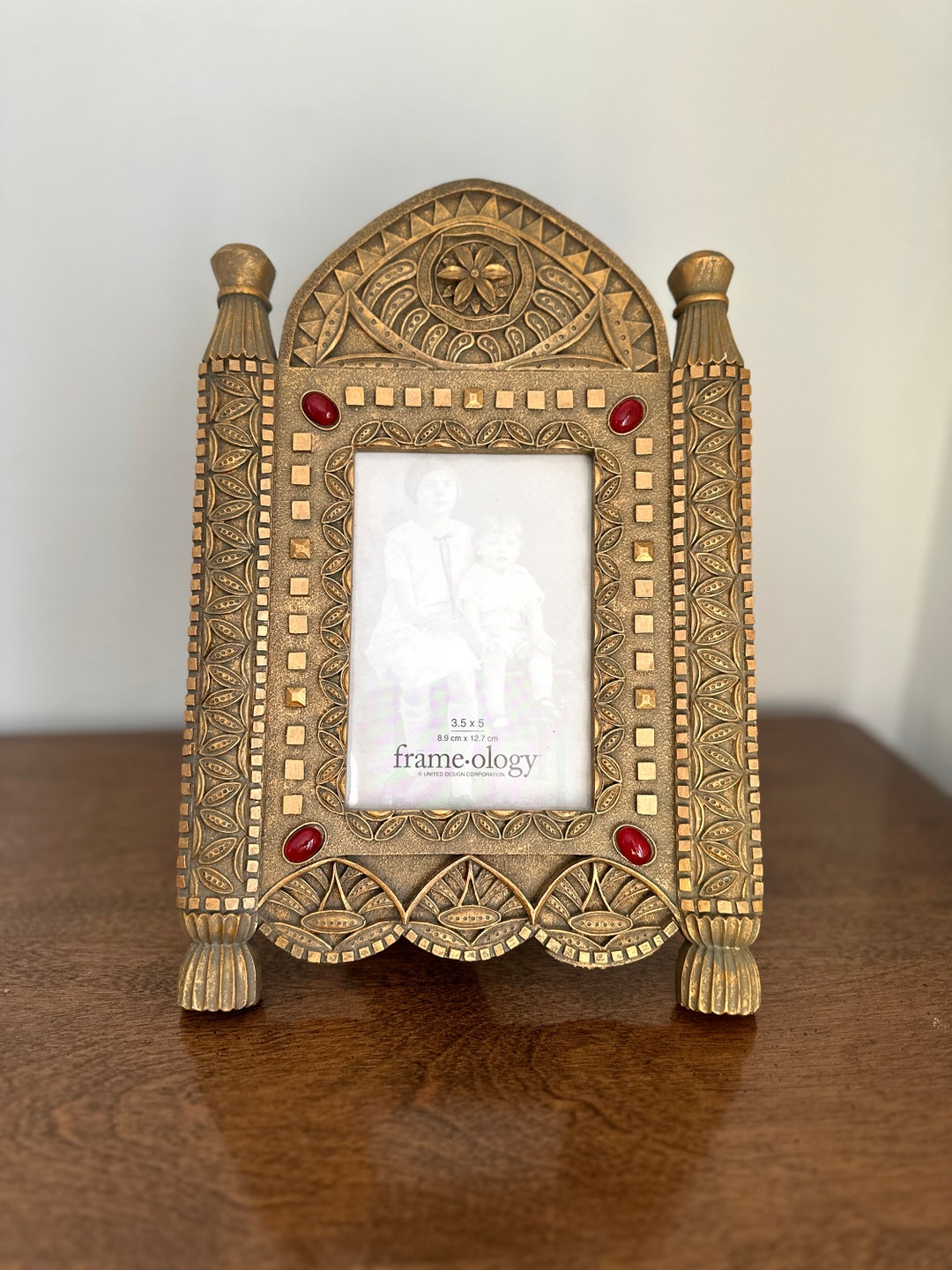 Bohemian Ornate Unique Frame, for Photos 3.5 Inches X 5 Inches, Gold ...