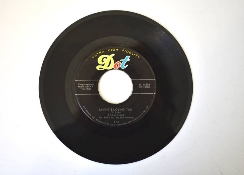 Susie Darlin' by Robin Luke, 45 Rpm,vinyl 45 Record, Vintage,1958, Dot ...
