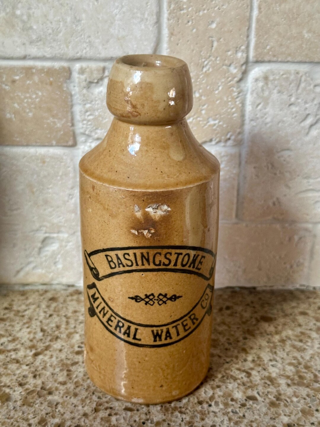 Bottle, Basingstoke Mineral Water Co, Vintage Stoneware Collectible ...