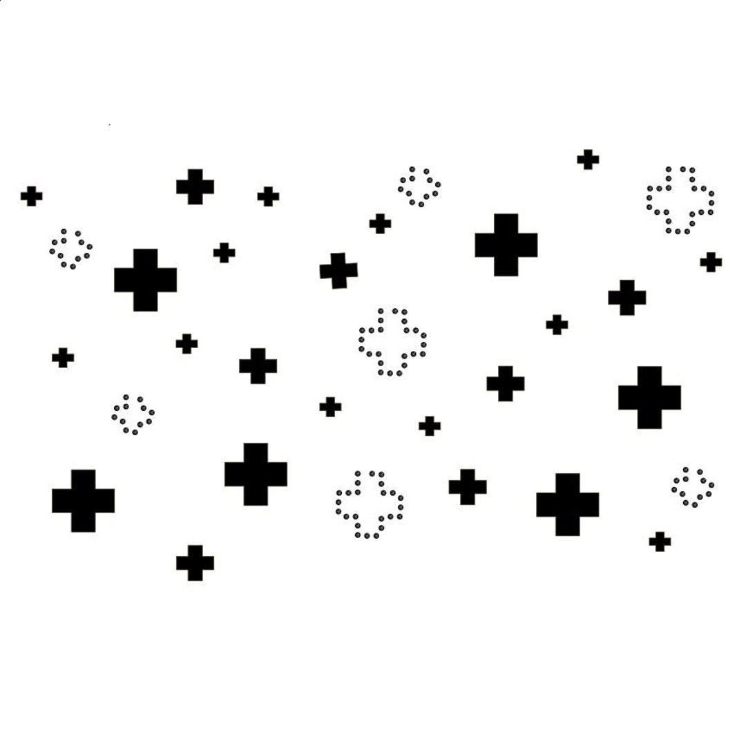 Plus Signs Stitch and Cut Digital Scrapbooking Cut File Scrap - Etsy
