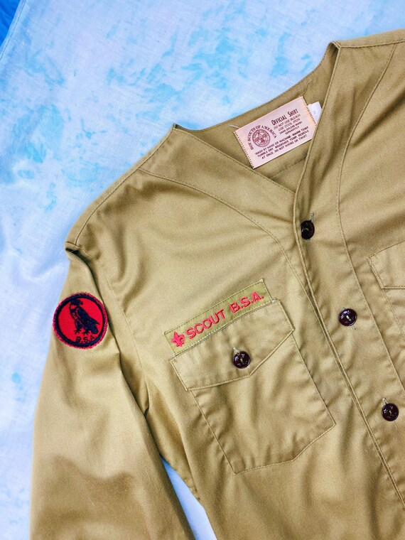 sixties vintage army green official boy scouts unifor… - Gem