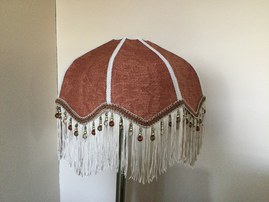 Victorian Rust Orange Lampshade - Etsy