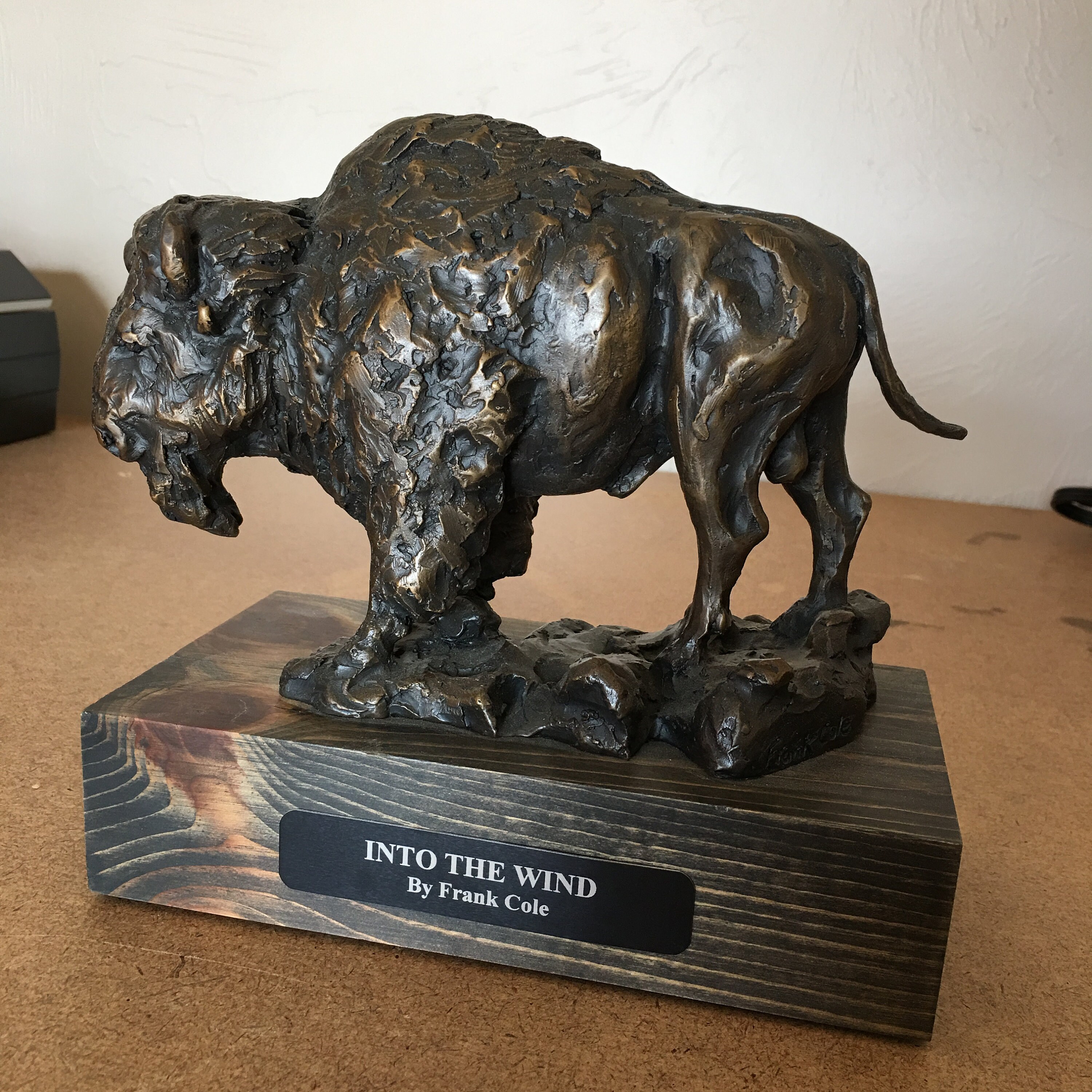 Sculpture de bison bronze de bison sculpture bronze de | Etsy