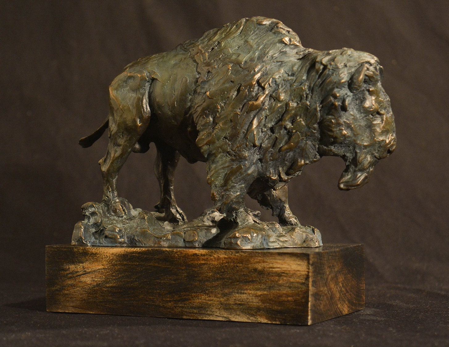 Sculpture de bison bronze de bison sculpture bronze de | Etsy