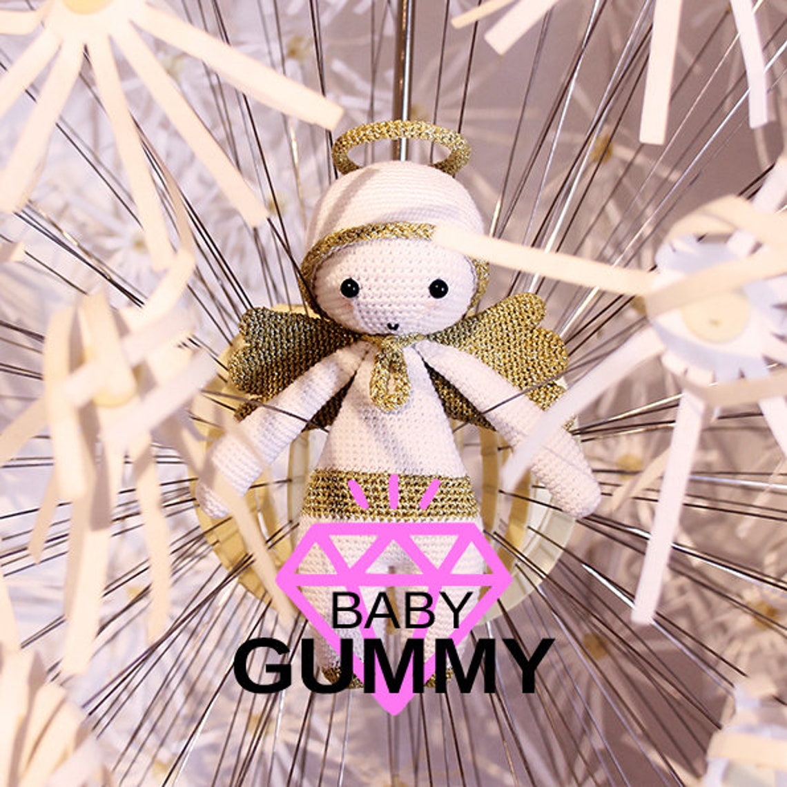 AMIGURUMI PATTERN. Baby Gummy Angel. Crochet Pattern / Crochet Pattern ...