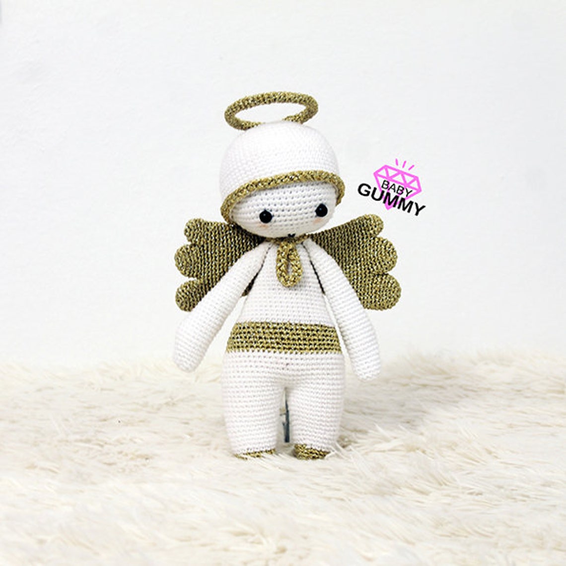 AMIGURUMI PATTERN. Baby Gummy Angel. Crochet Pattern / Crochet Pattern ...