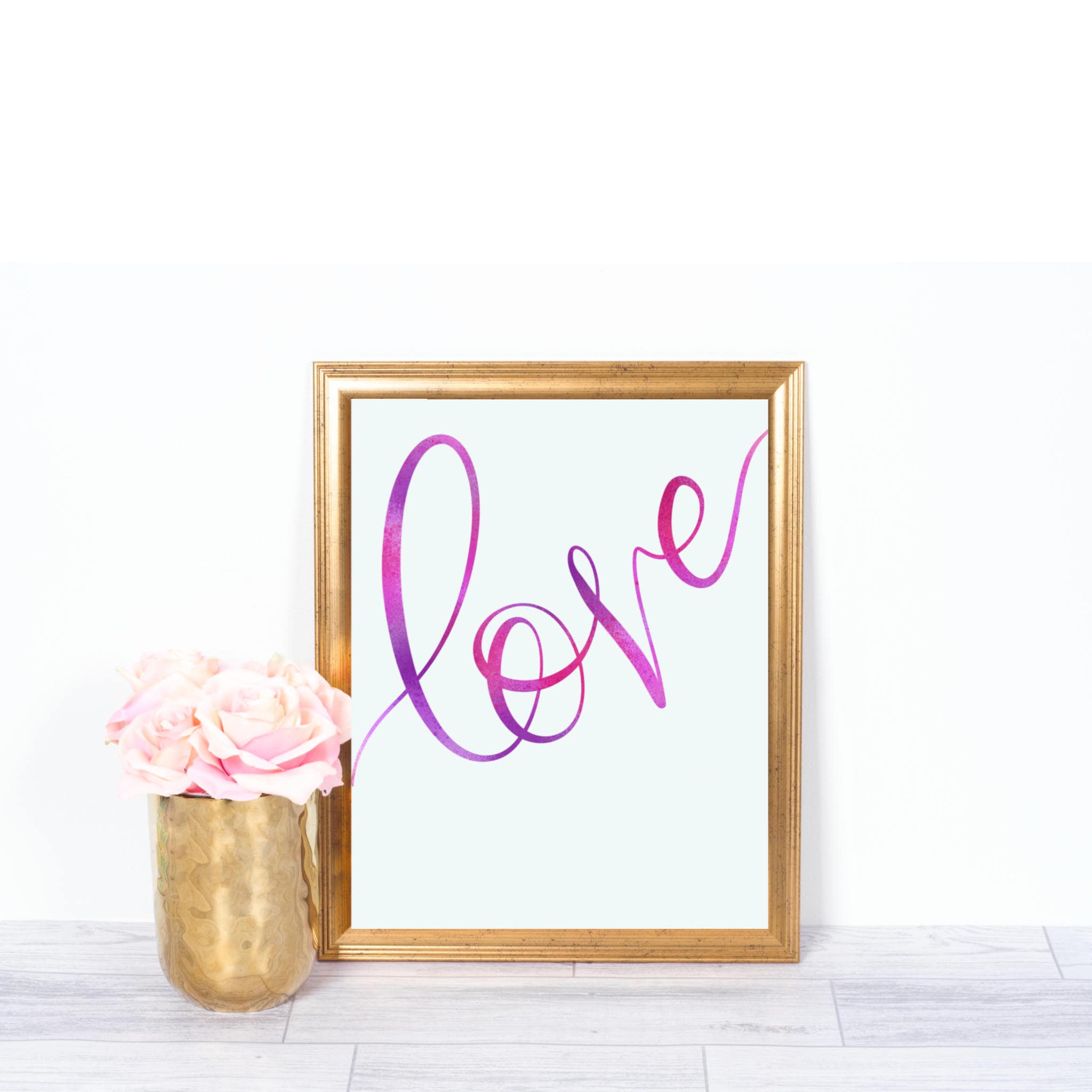 Love Hand Lettering Print Love Love Quote Love Print Wall - Etsy España