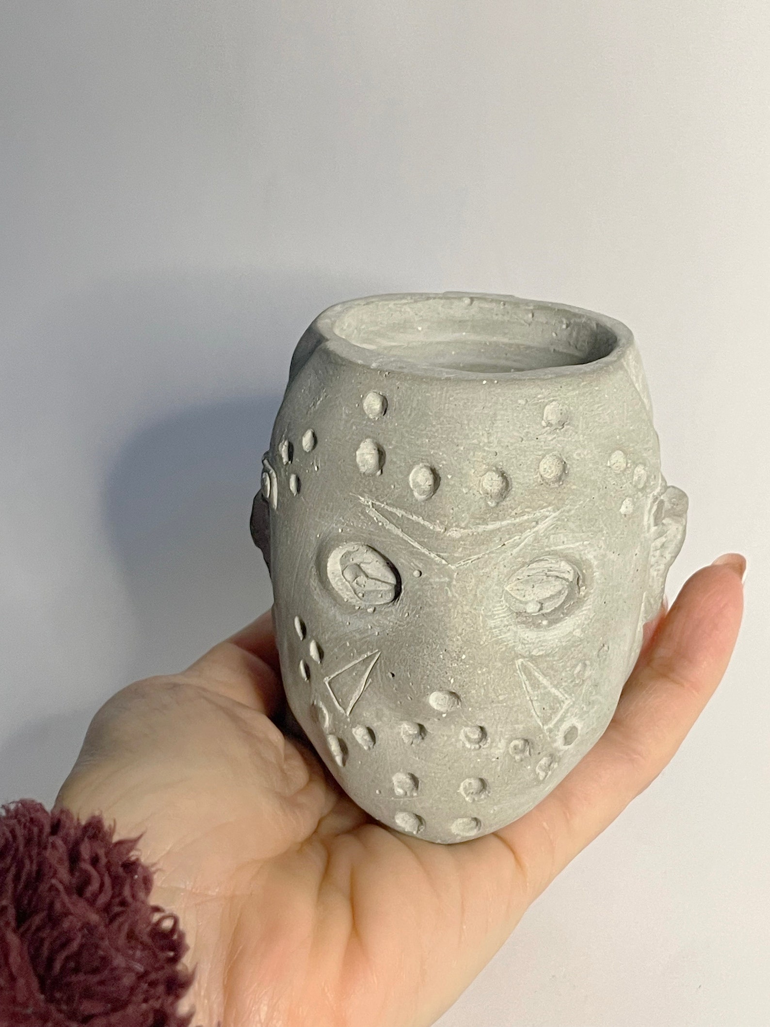 Concrete Slasher Jason Planter Pen Succulent Holder Home Decor Statue ...