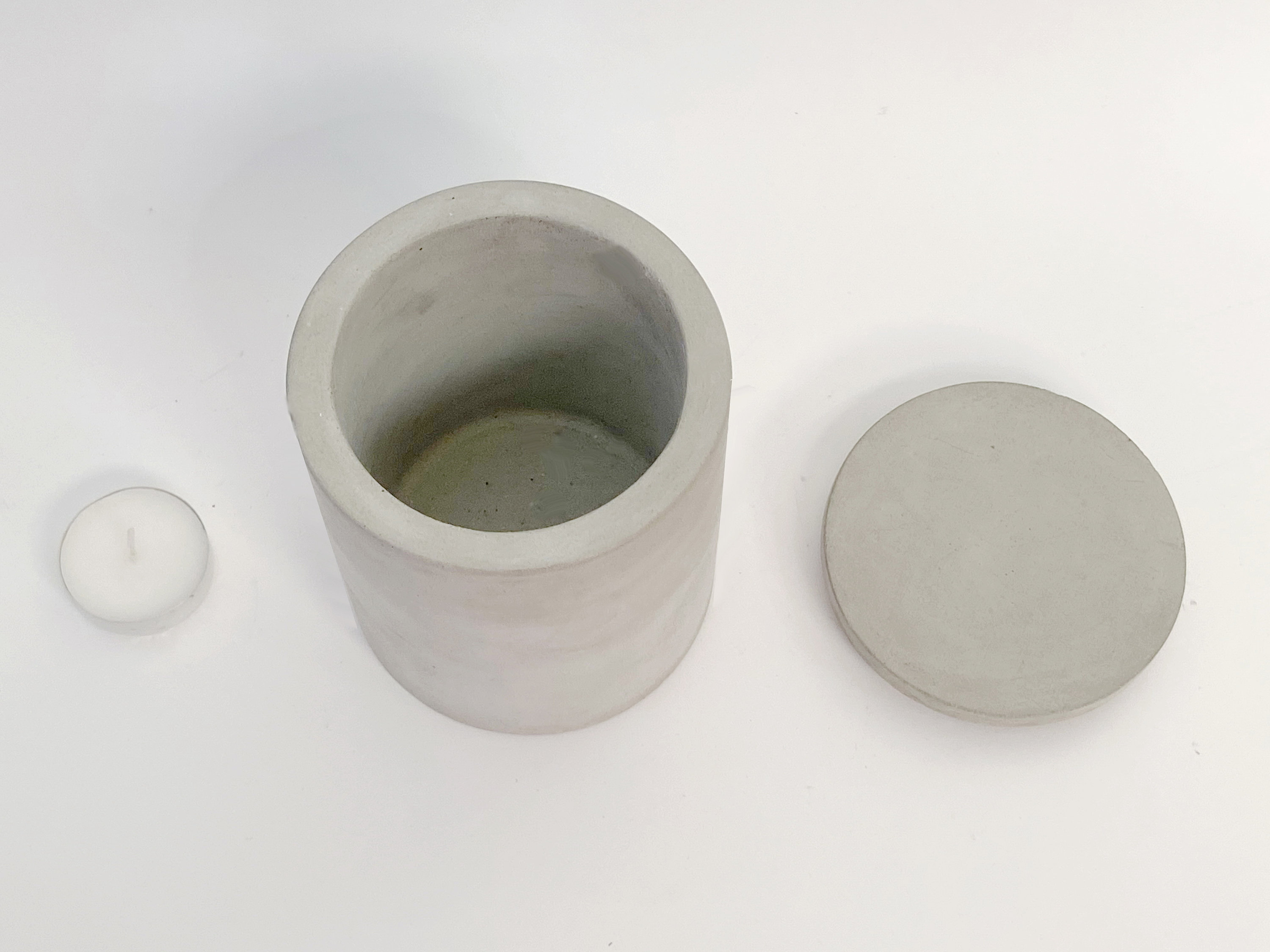 Concrete Jar With Lid Kitchenware Holder Cup Holder Kitchen Modern ...