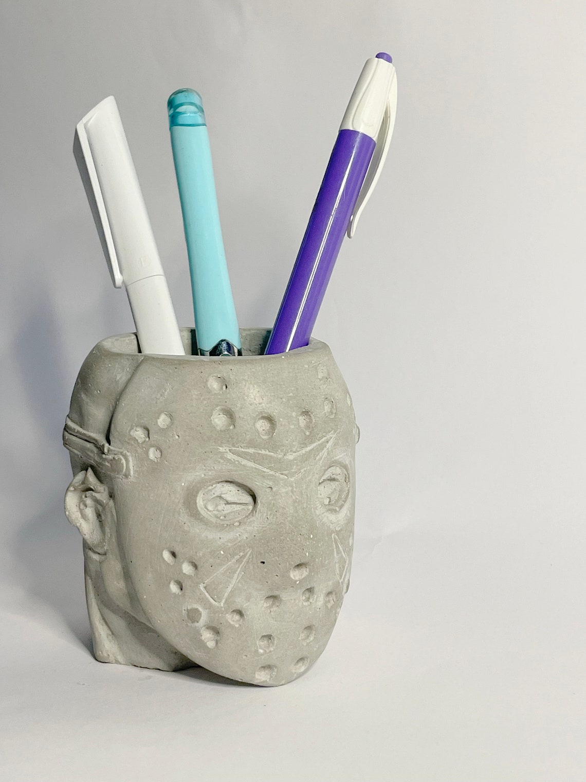 Concrete Slasher Jason Planter Pen Succulent Holder Home Decor Statue ...