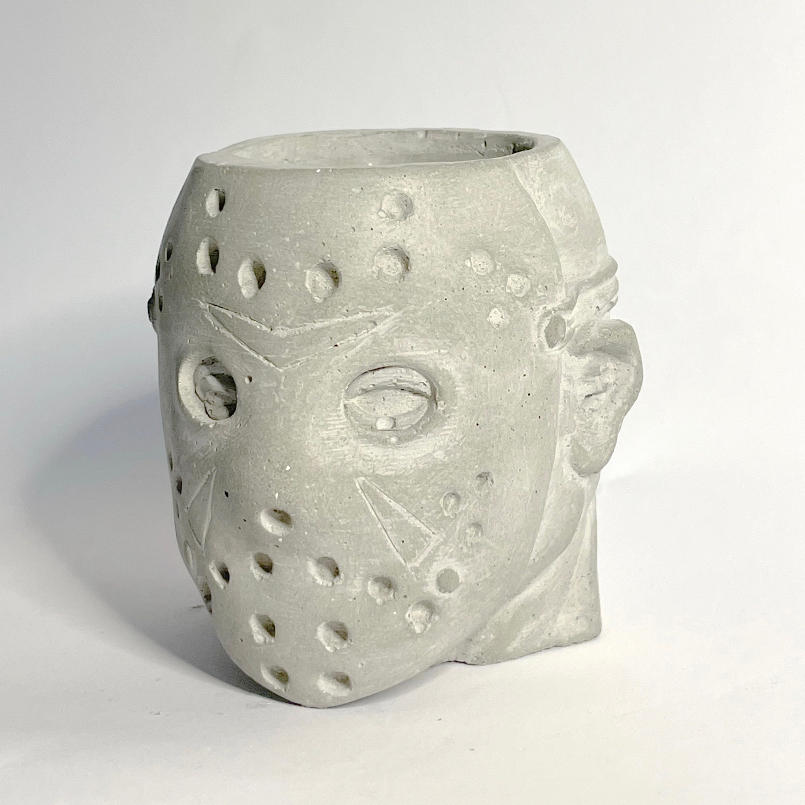Concrete Slasher Jason Planter Pen Succulent Holder Home Decor Statue ...