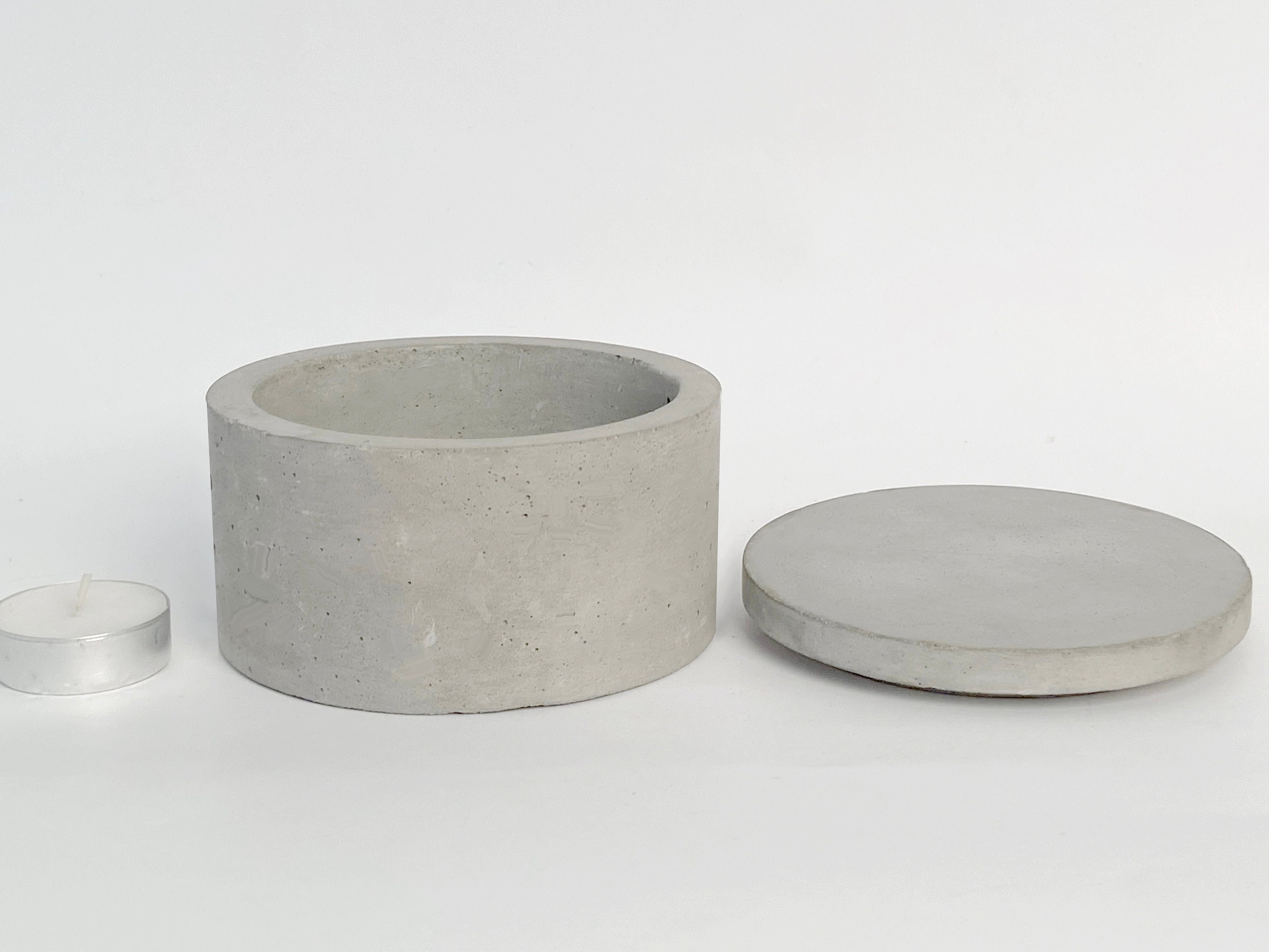 Concrete Jar With Lid Large Kitchenware Holder Cup Holder Kitchen ...