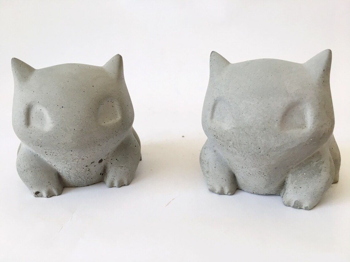 Concrete Pokemon Bulbasaur Home Decor Statue Sculpture French | Etsy