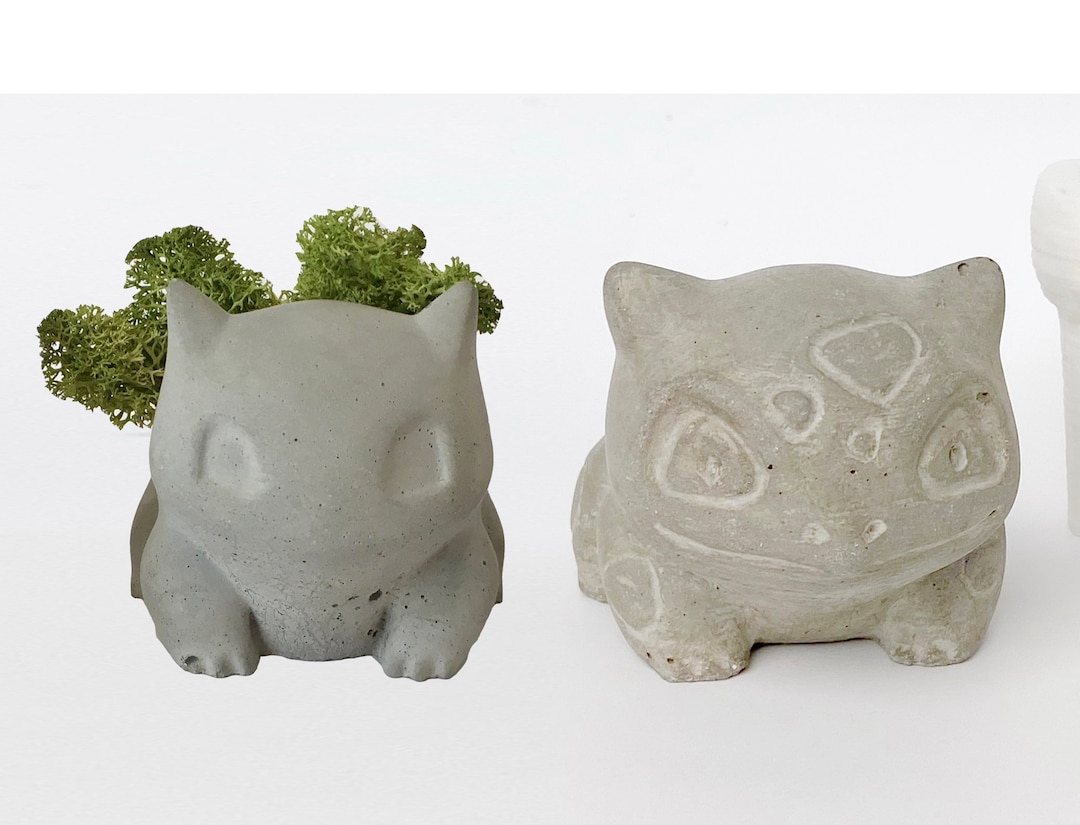 Concrete Pokemon Bulbasaur Home Decor Statue Sculpture French Planter ...