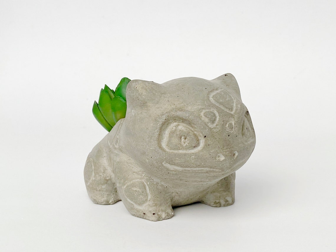Concrete Pokemon Bulbasaur Home Decor Statue Sculpture French - Etsy