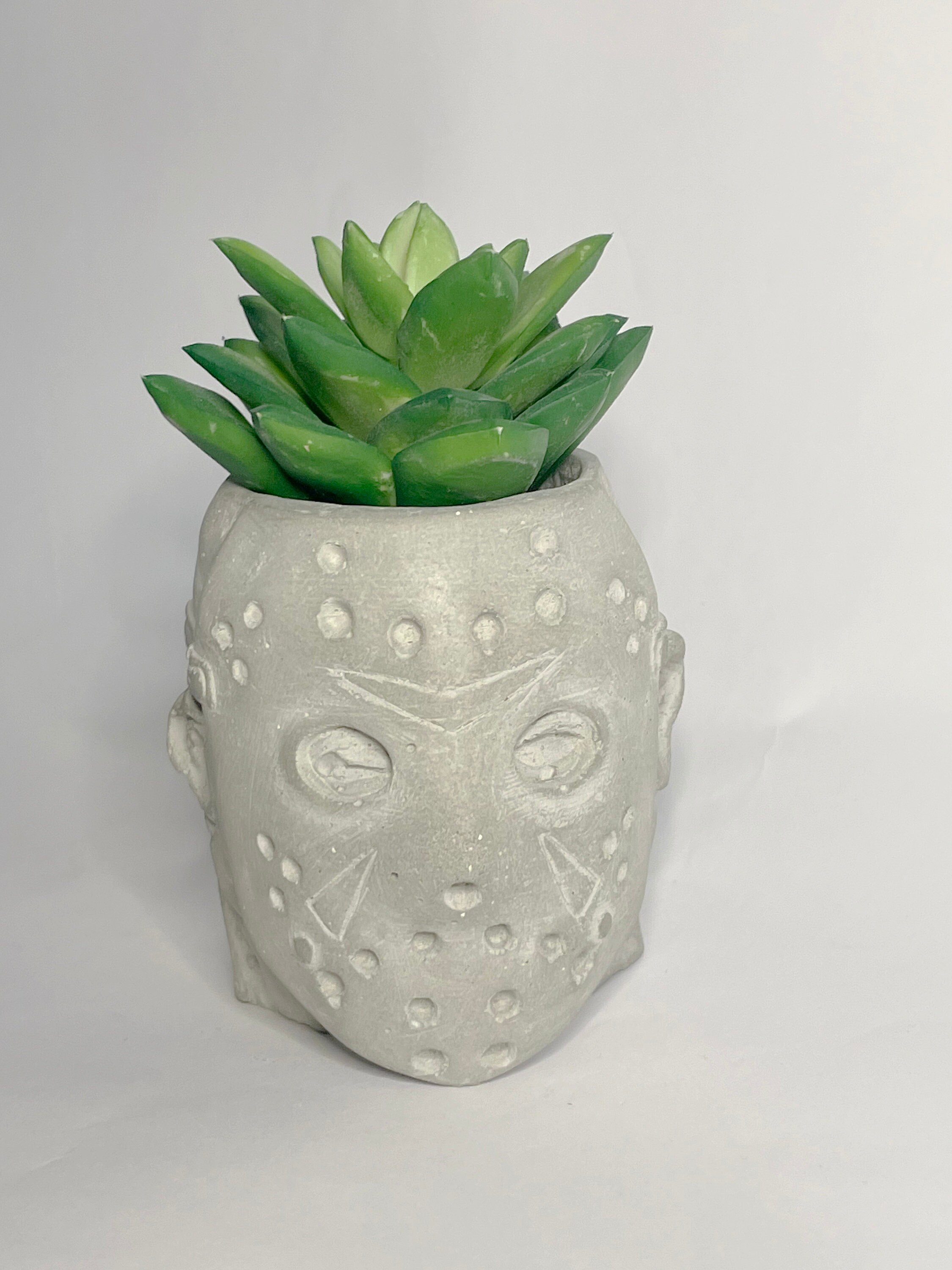 Concrete Slasher Jason Planter Pen Succulent Holder Home Decor Statue ...