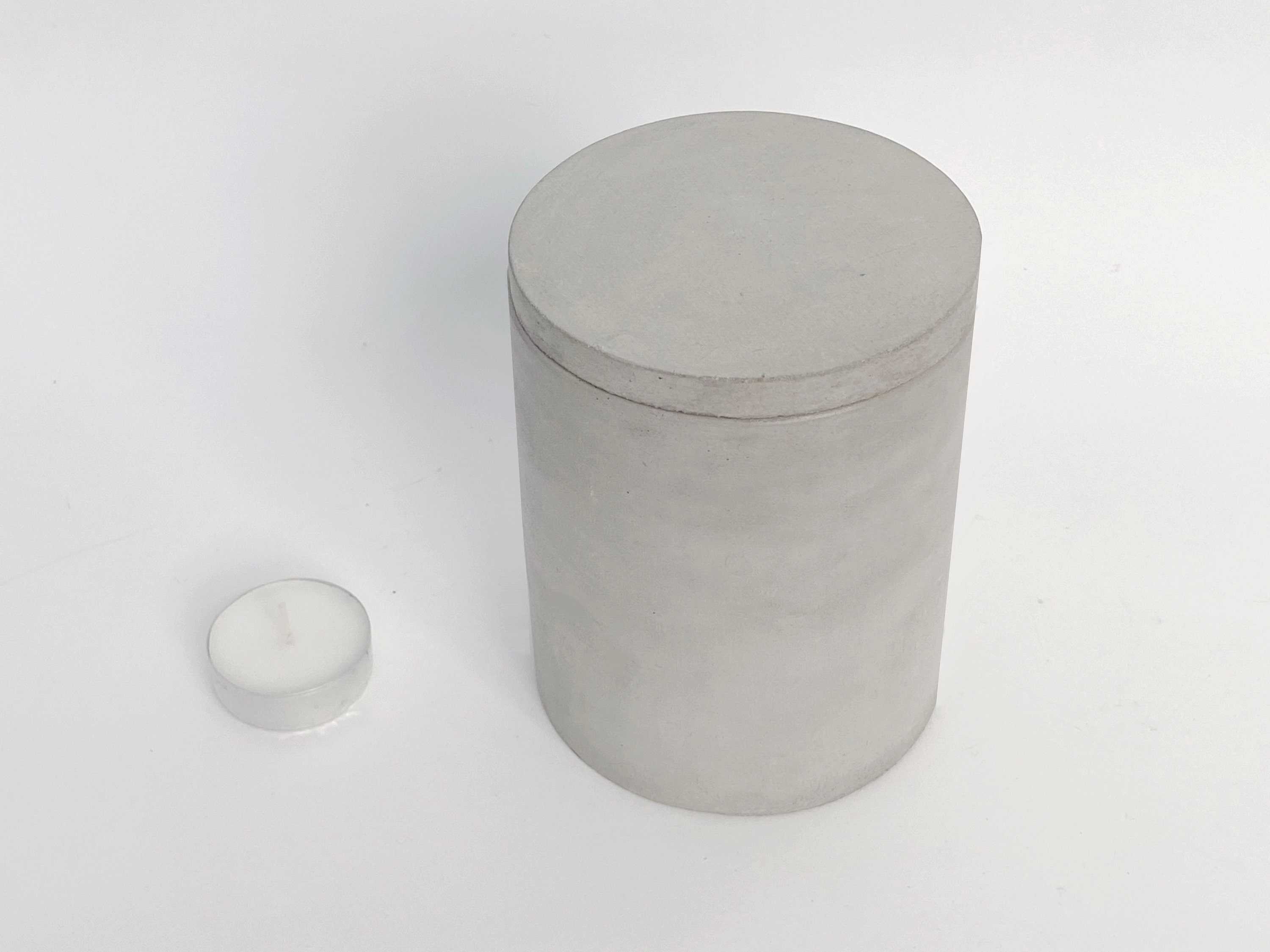 Concrete Jar With Lid Kitchenware Holder Cup Holder Kitchen Modern ...