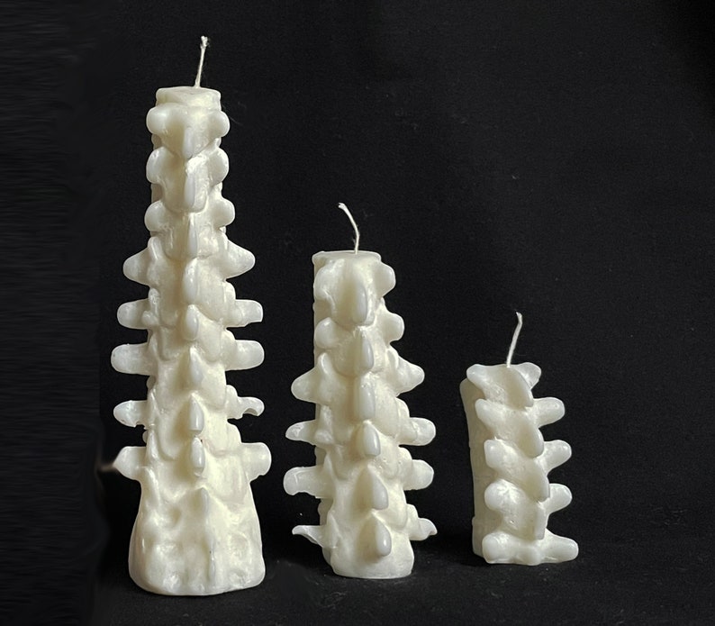 Candle spine Candle Gothic Vegan Desk Home Decor - Etsy