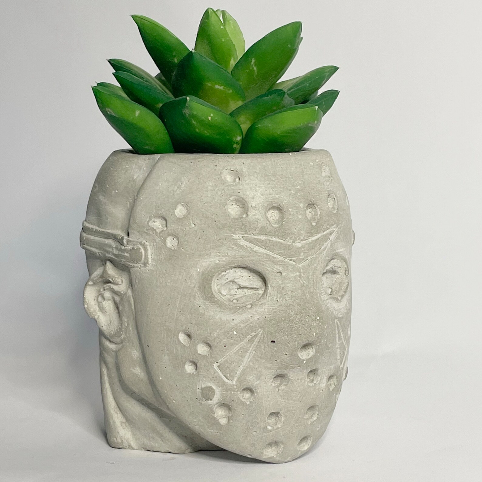 Concrete Slasher Jason Planter Pen Succulent Holder Home Decor Statue ...