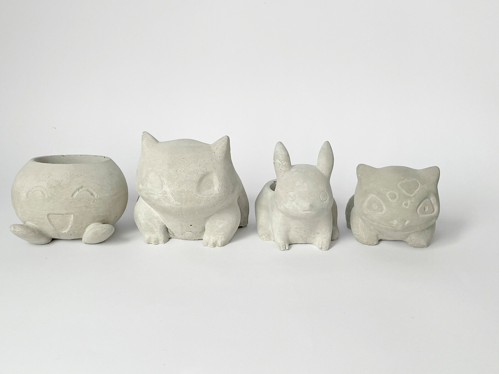 Concrete Pokemon Pikachu Home Decor Statue Sculpture French Planter ...