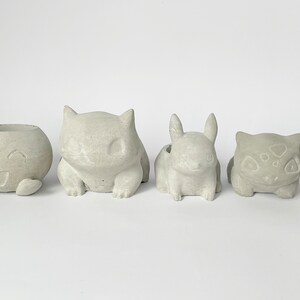 Concrete Pokemon Bulbasaur Home Decor Statue Sculpture French Planter ...