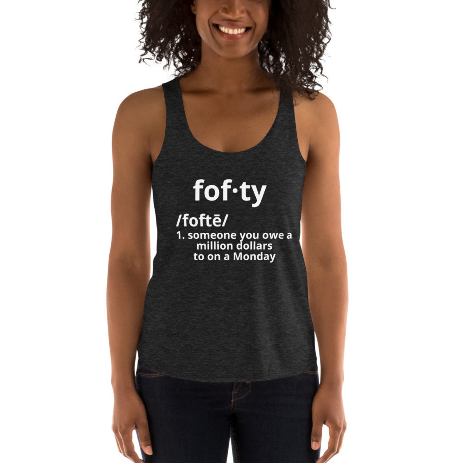 DEFINITION T-shirt, Fofty, Woman's Humor Graphic Tank, 50 Cent ...