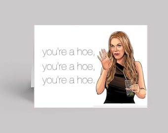 You're a Hoe Card - Etsy