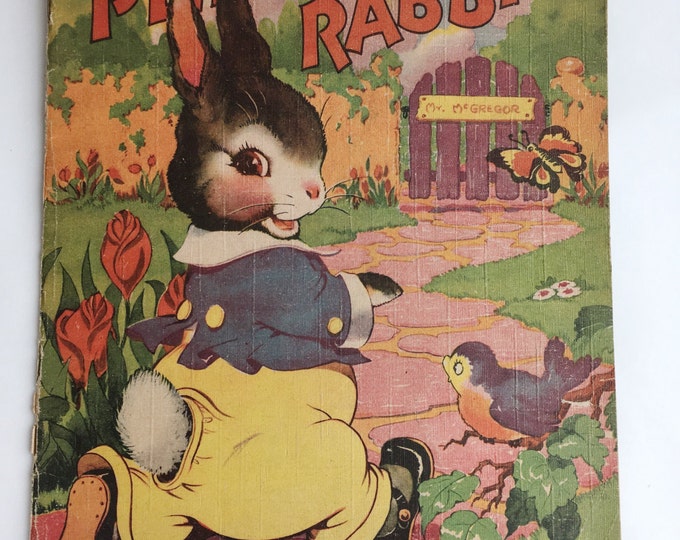 The Tale of Peter Rabbit Cloth-like Book by Saalfield Publication From ...