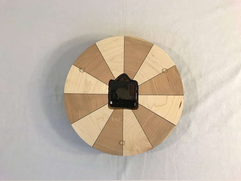 Segmented Clock Maple & Cherry | Etsy