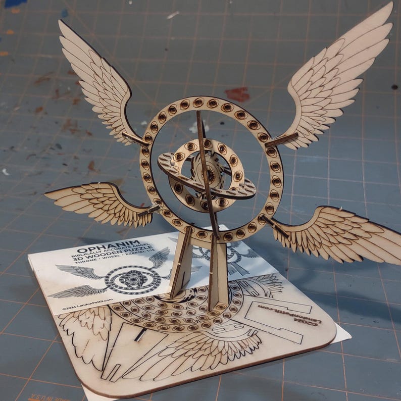 Biblically Accurate Angel 3D Wooden Puzzle - Etsy