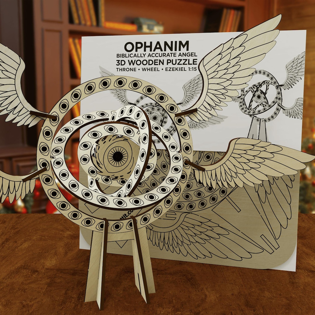 Biblically Accurate Angel 3D Wooden Puzzle - Etsy