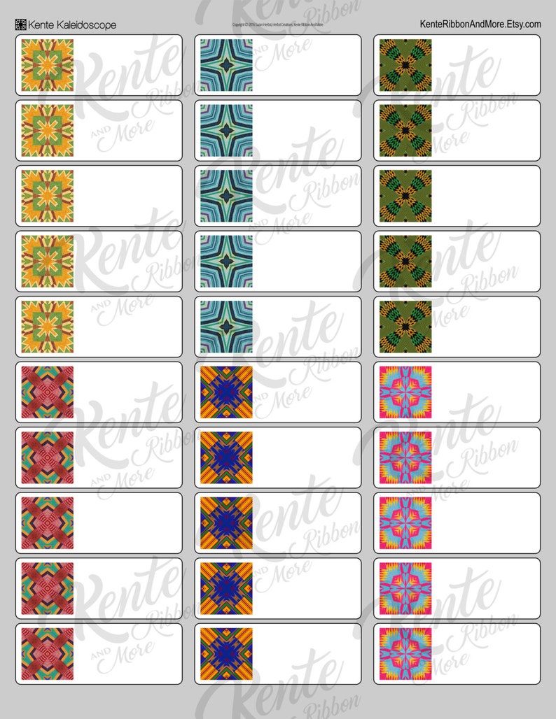 DIY Set of 6 Printable 5x7 Greeting Card Templates in Kente | Etsy